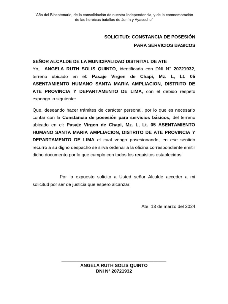 SOLICITo ACTUALIZACION DE LEGAJO | PDF