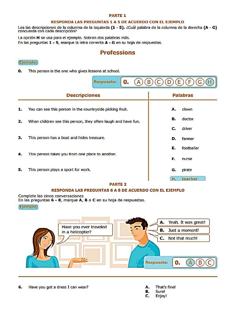 Ingles Actividad de Clase | PDF