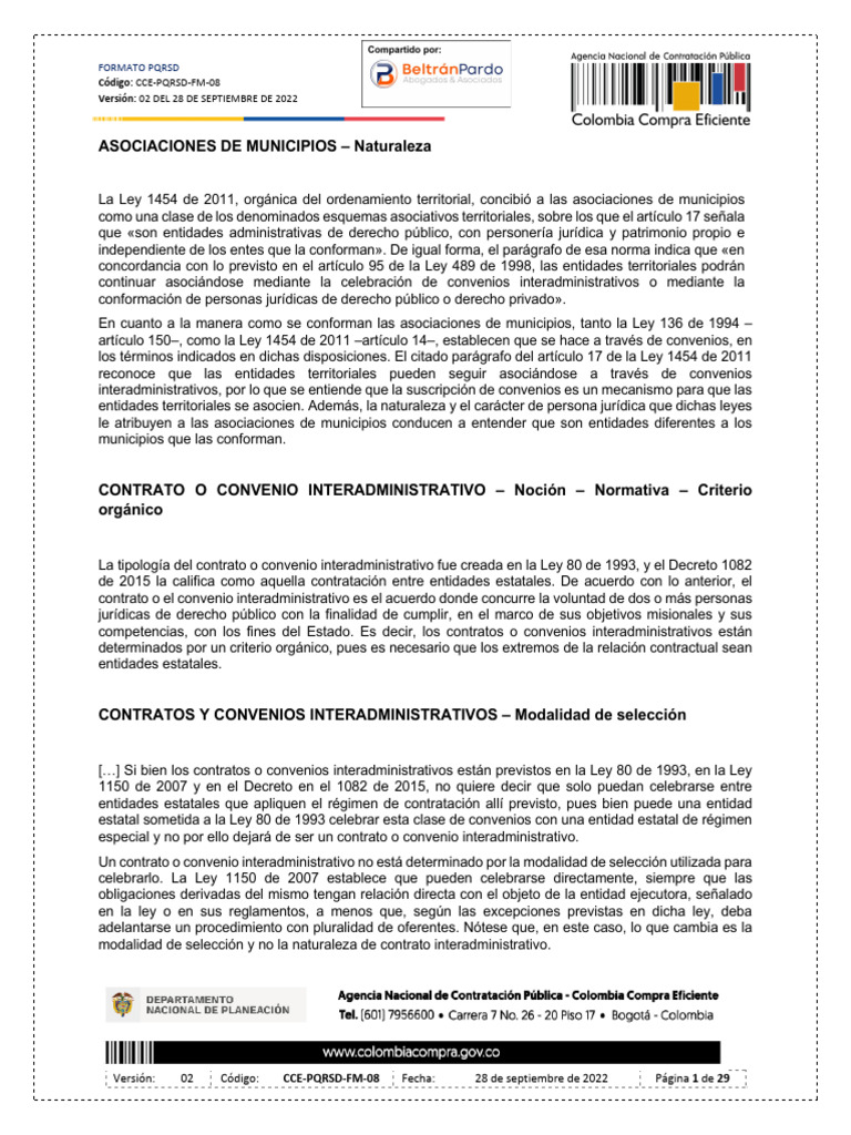 Concepto Colombia Compra | PDF | Constitución | Donación