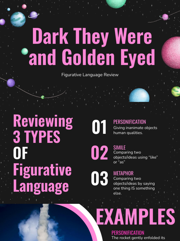 Figurative Language in "Dark They Were" | PDF