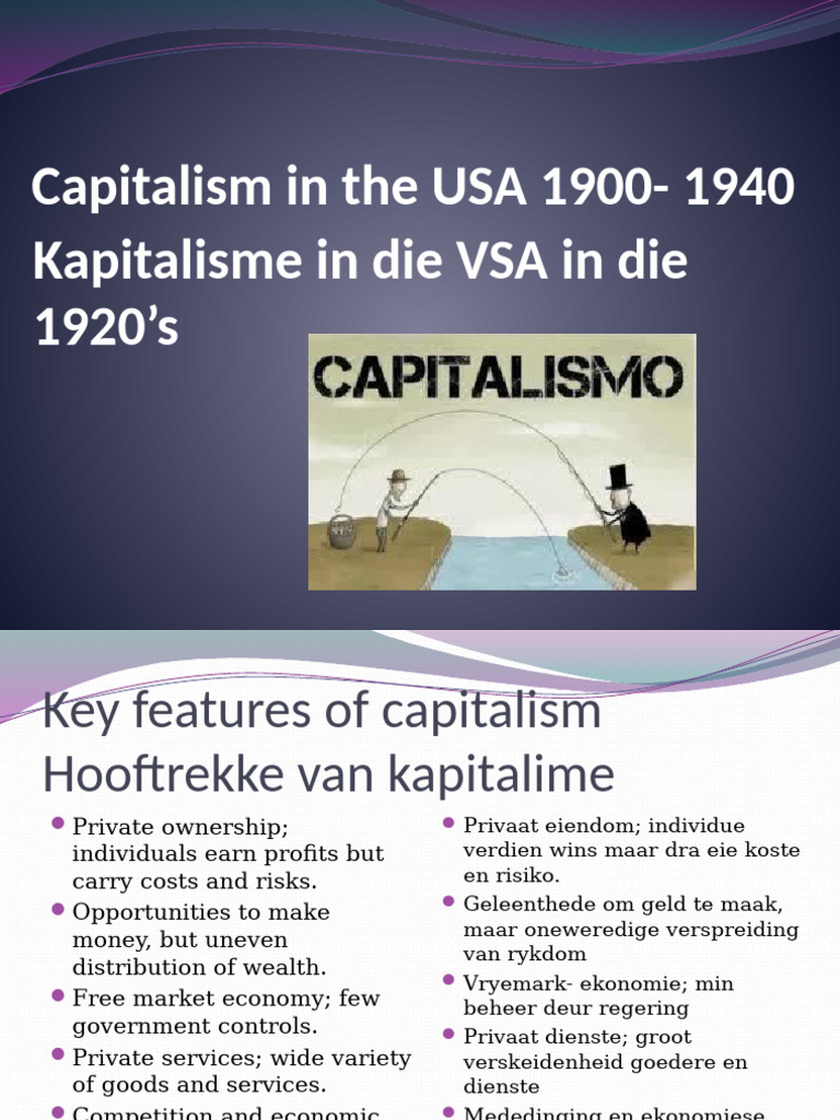 Capitalism in the USA: 1900-1940 Overview | PDF | New Deal | Capitalism