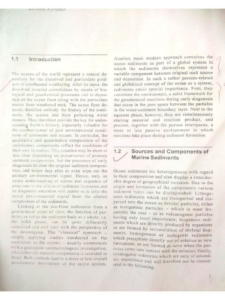 Gey 212 Marine Geology | PDF