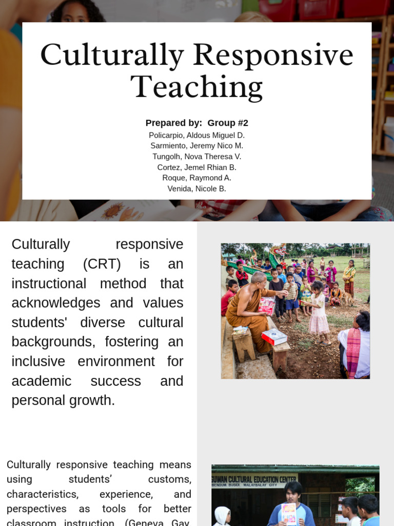 Cultural Responsive Teaching | PDF | Learning | Pedagogy