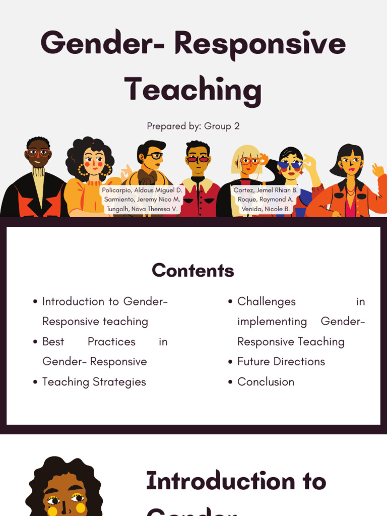 Gender- Responsive Teaching | PDF | Learning | Teaching Method