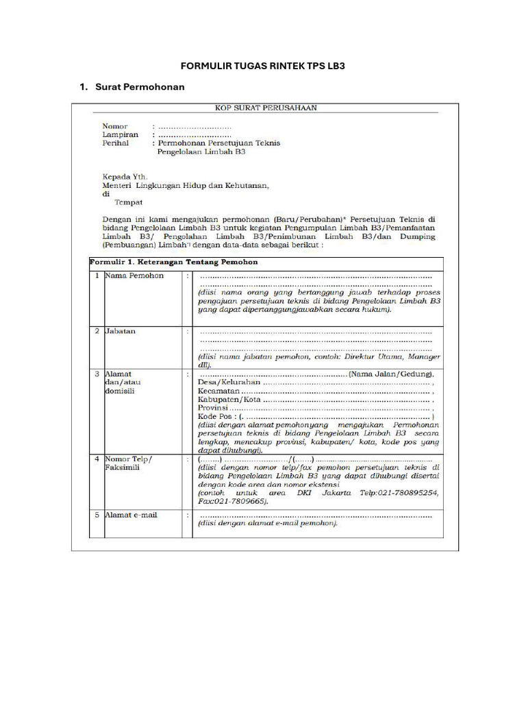 PETUNJUK TEKNIS TUGAS RINTEK | PDF