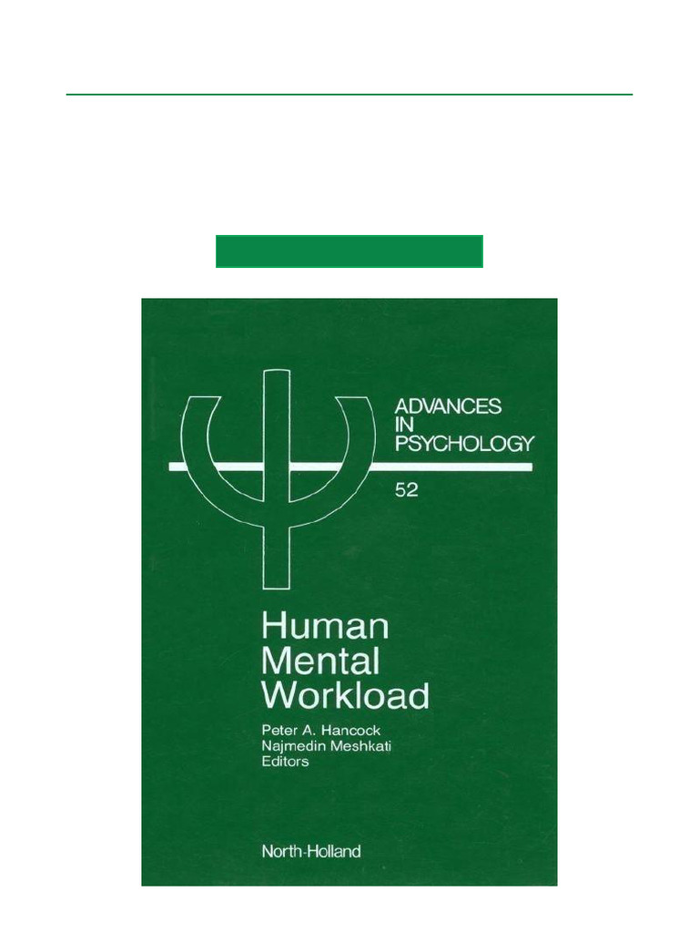 Human Mental Workload Insights | PDF | Workload | Behavioural Sciences
