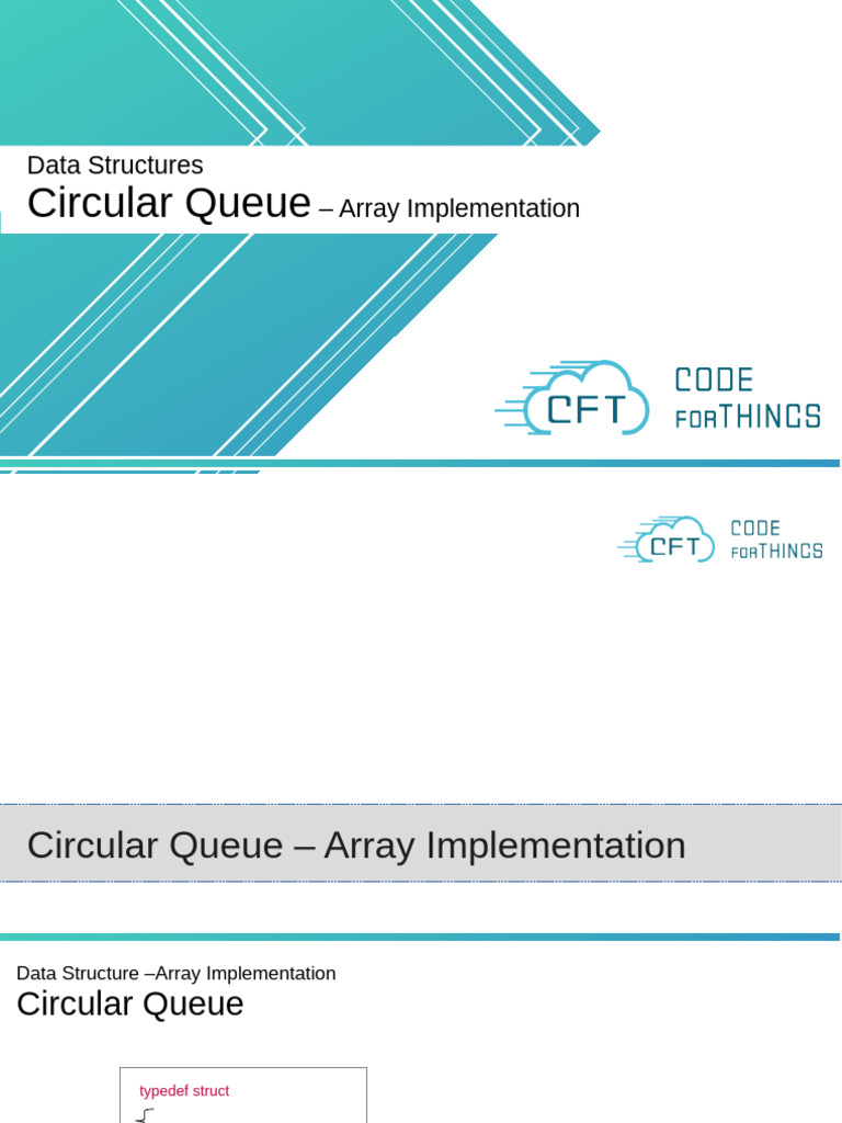 S06.3 Circular Queue (Array) | PDF | Queue (Abstract Data Type) | Computer Data