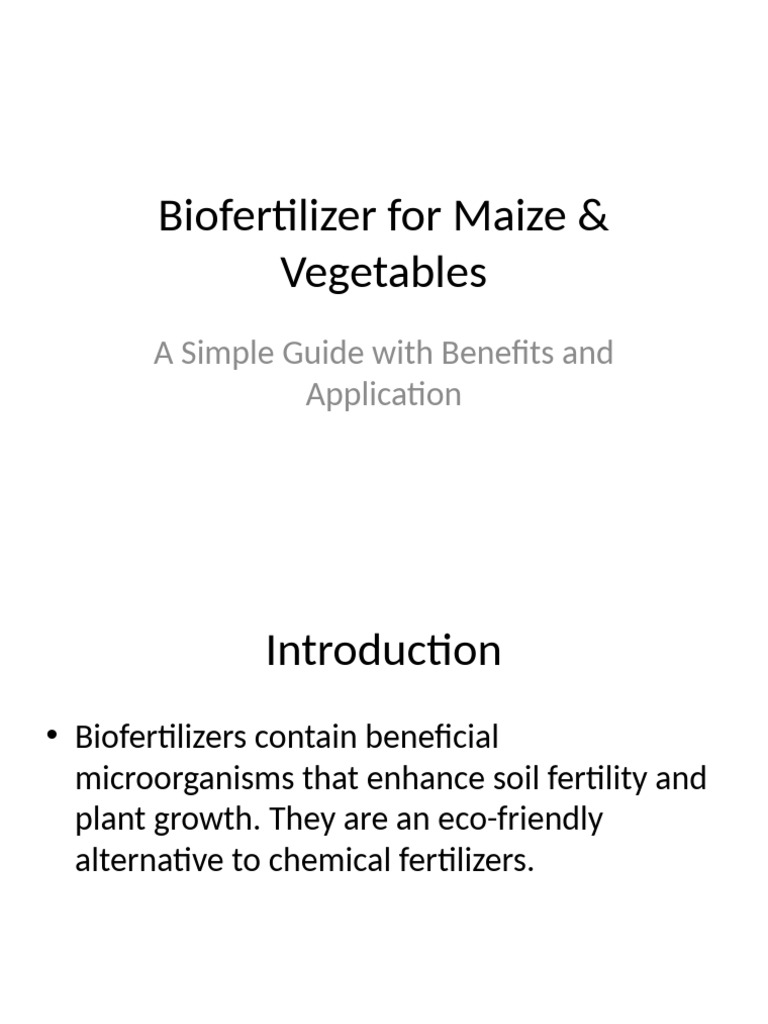 Biofertilizers for Sustainable Agriculture | PDF