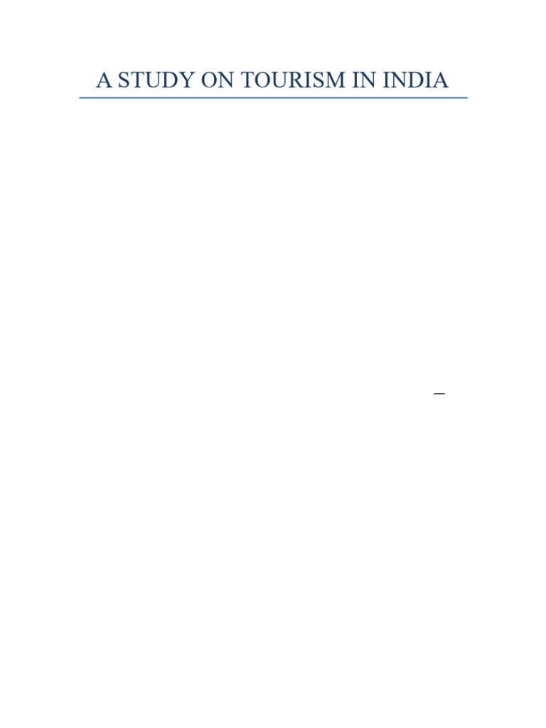 Tourism in India Practical - Record - Bhuvanesh | PDF | Tourism