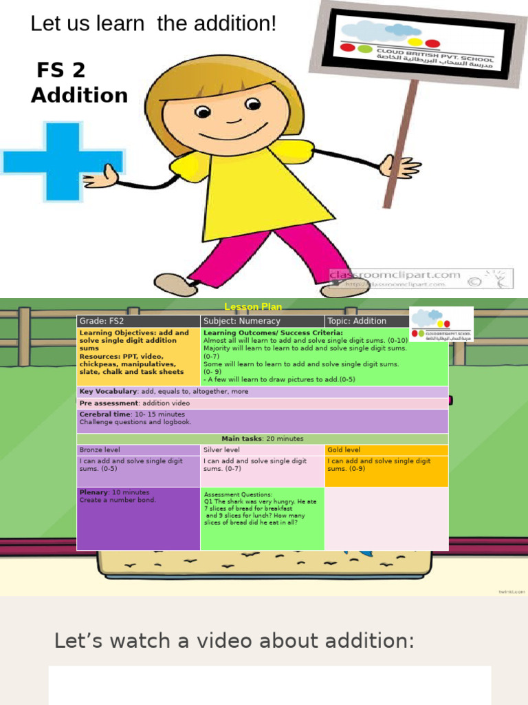 Addition FS2 Math | PDF