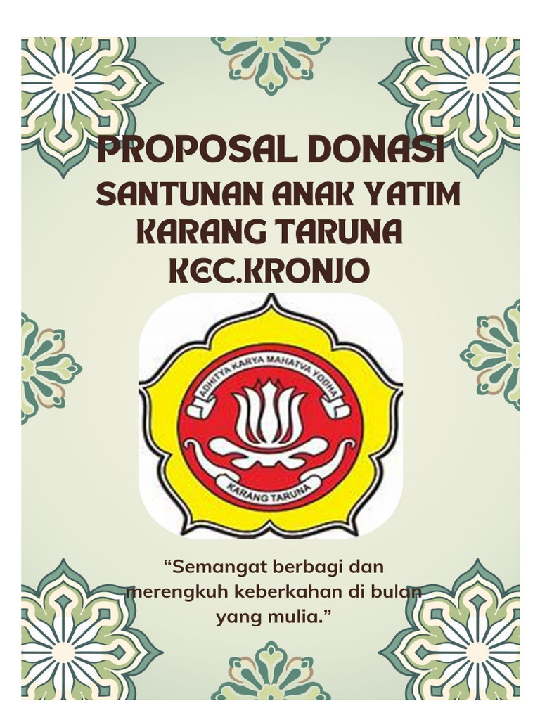Proposal Kegiatan Santunan Anak Yatim | PDF
