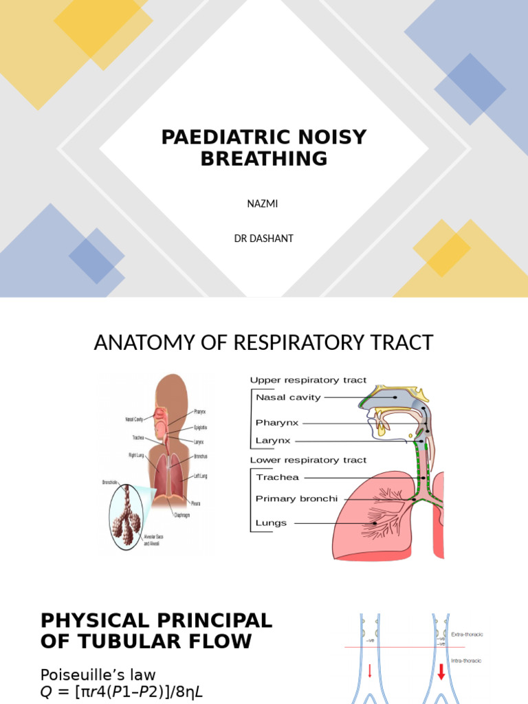 Pediatric Noisy Breathing Diagnosis Guide | PDF | Pneumonia ...