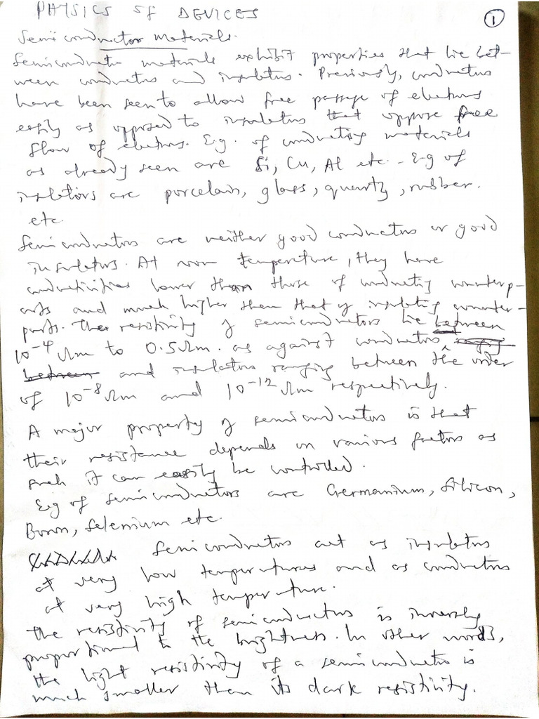 Physics of Devices | PDF