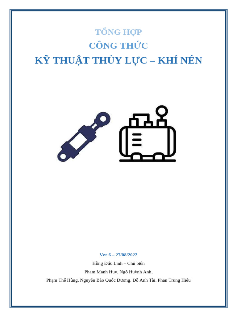 Công TH C TH y L C - Khí Nén | PDF
