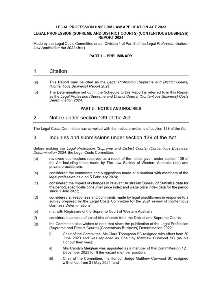 LCC Determination Supreme District Courts Contentious Business 2024 ...