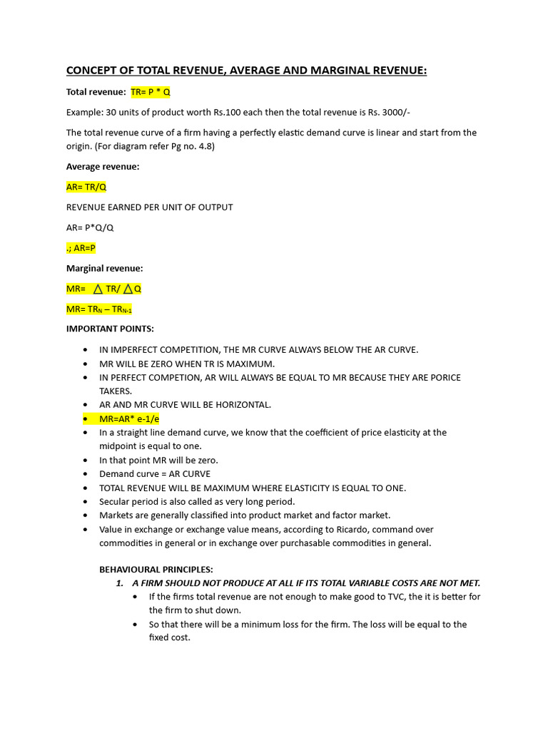 Economic Chapter 4 (Unit 1) | PDF