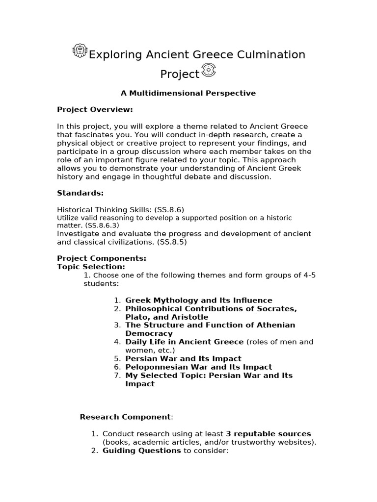 Fishbowl_Culmination_Project | PDF | Ancient Greece | Thought