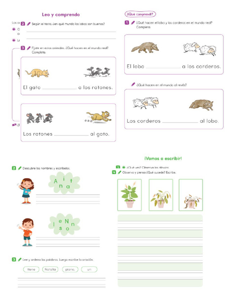 Comprension Lectora Unidad 0 5 | PDF