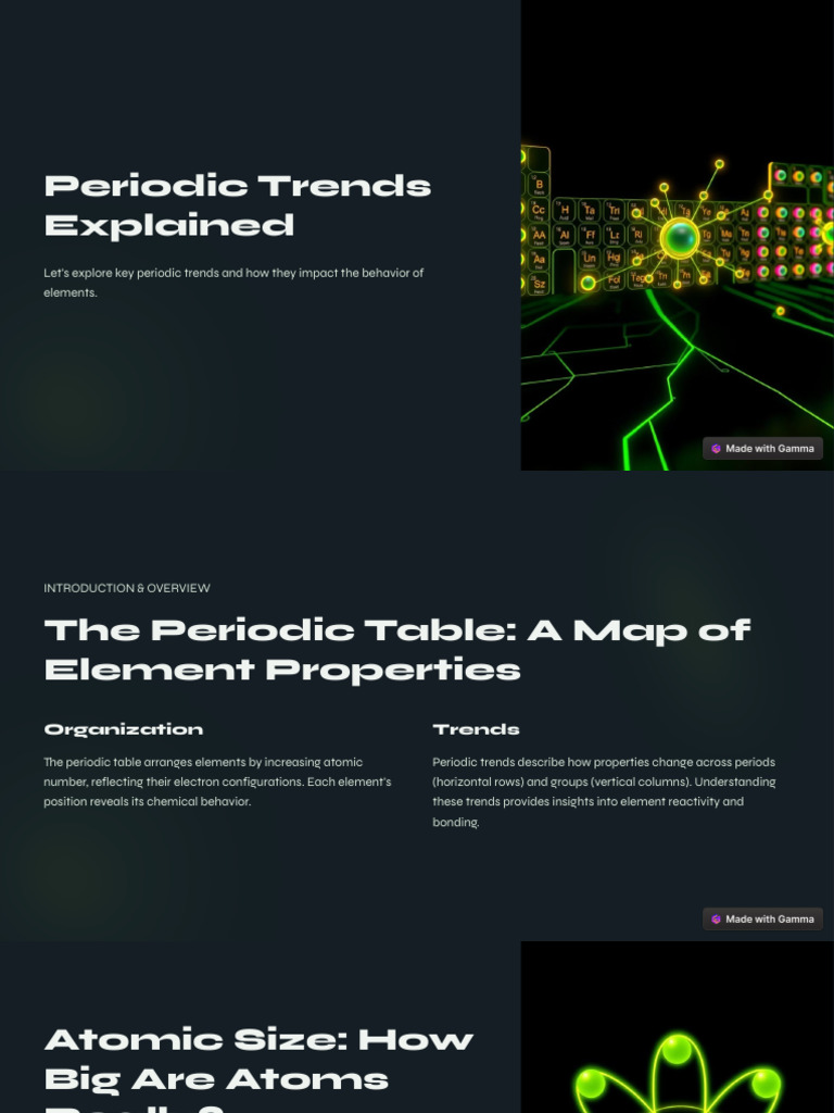 Periodic Trends Explained13 | PDF | Periodic Table | Atoms