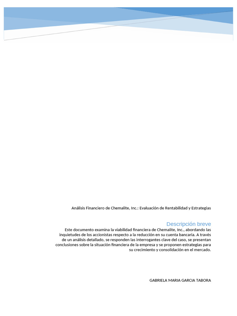 Mapa Conceptual Del Caso Chemalite | PDF | Bancos | Sector privado