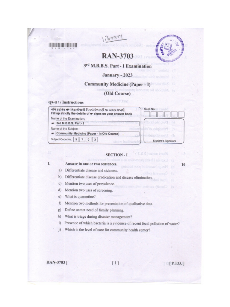 2023 PSM Paper Vnsgu | PDF