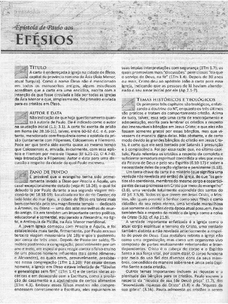 Biblia de Estudo Macathur - 10 Efesios | PDF