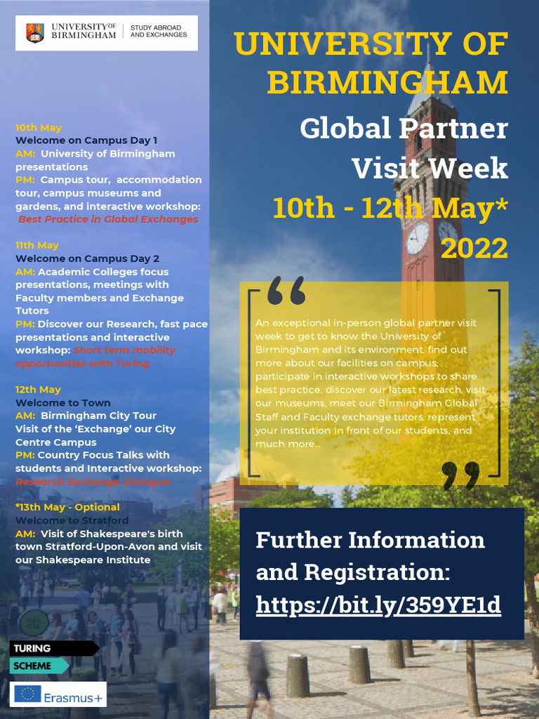 UK-UoB Global Partner Visit Week poster | PDF