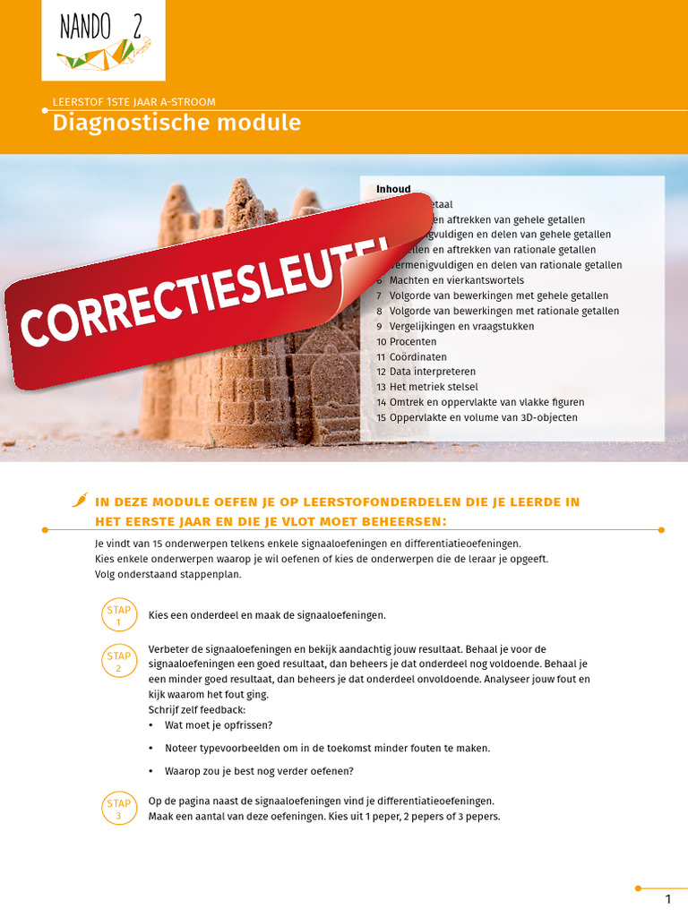 Correctiesleutel Diagnostische Module | PDF