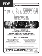 GURPS Character Sheet Template | PDF | Entertainment | Role Playing Games