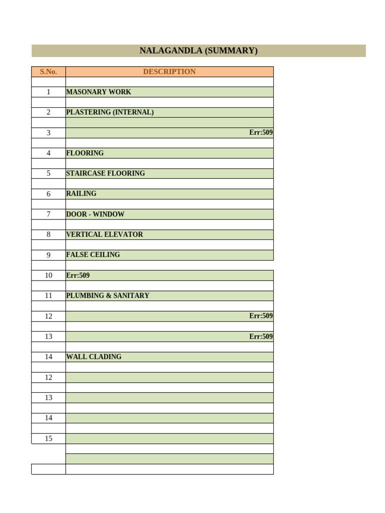 Borumpet Plot-36 - Boq 10.04.2024 | PDF | Door | Window