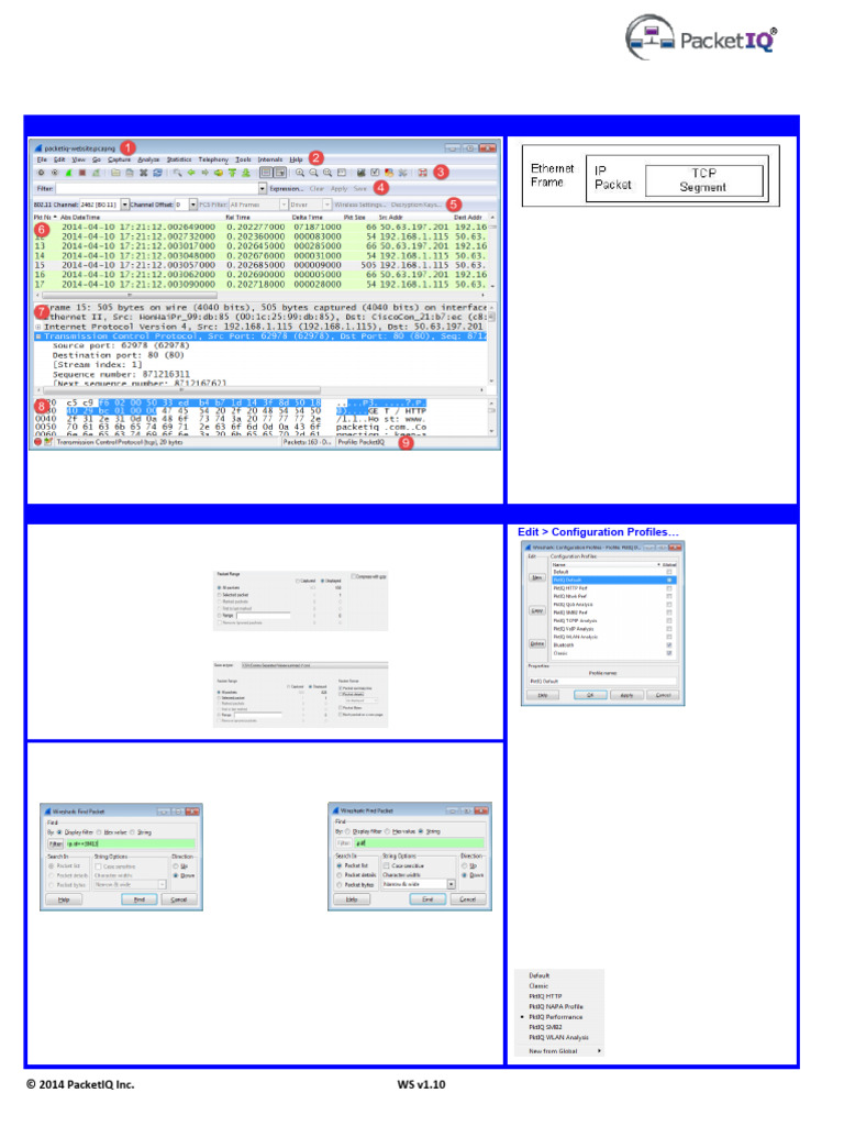 Wireshark 101 Quick Reference | PDF | Internet Protocols | Transmission Control Protocol