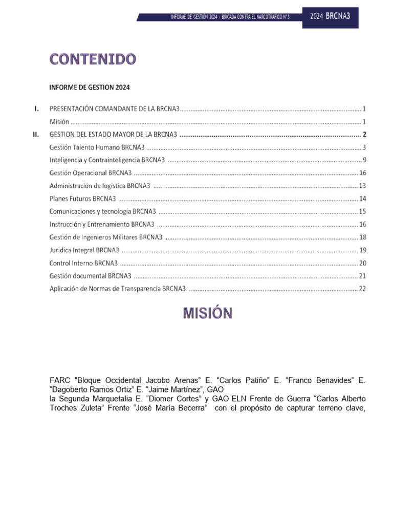 INFORME DE GESTION 2024 BRCNA3 | PDF