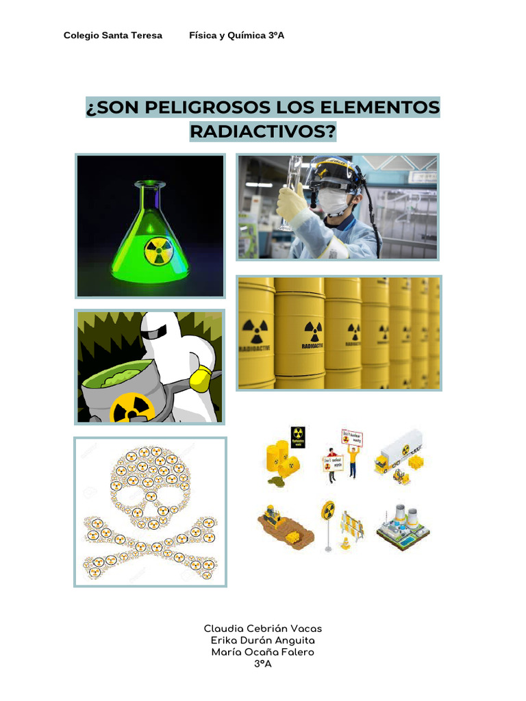¿Son Peligrosos Los Elementos Radiactivos | PDF | Isótopo | Radiación