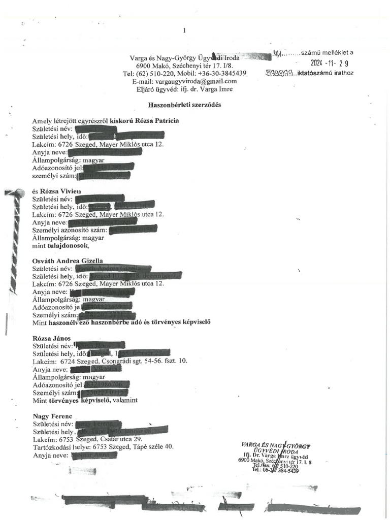 Dr. Varga Imre - Haszonbérlet | PDF