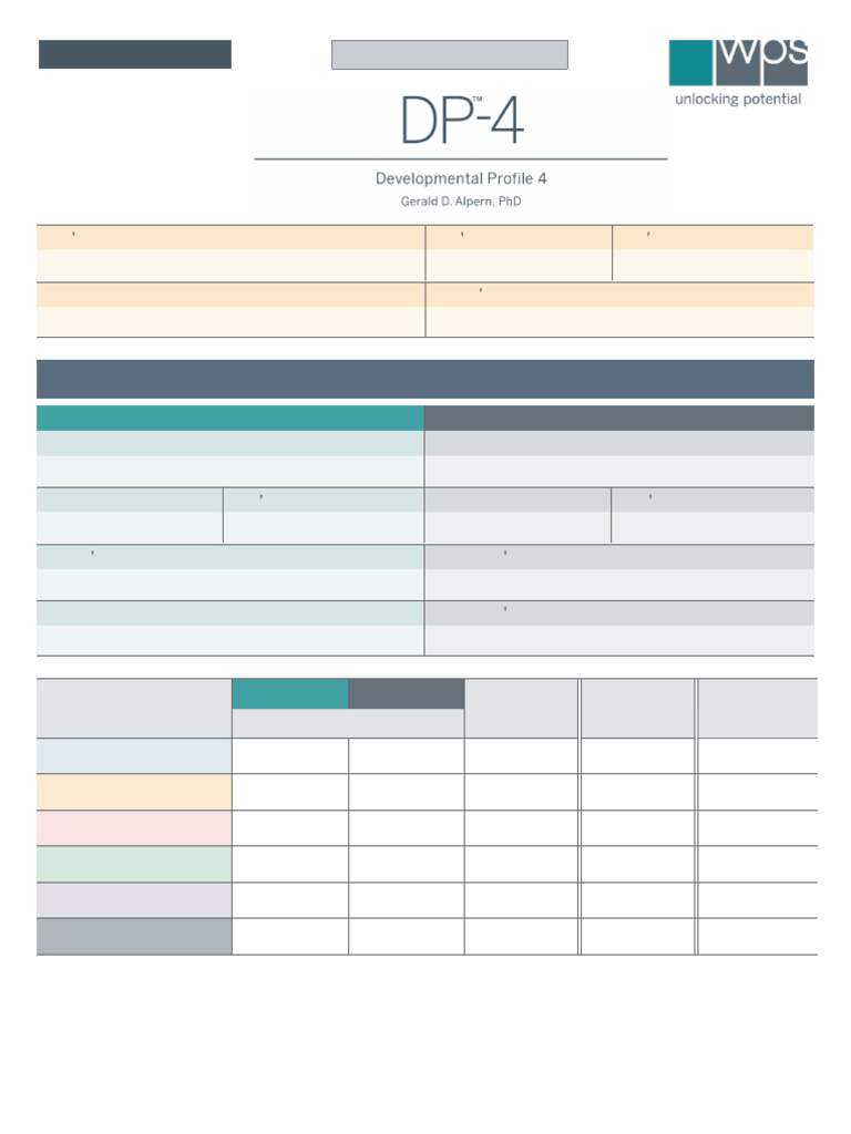 Rater Comparison Scores for Child Assessment | PDF | Social Psychology ...