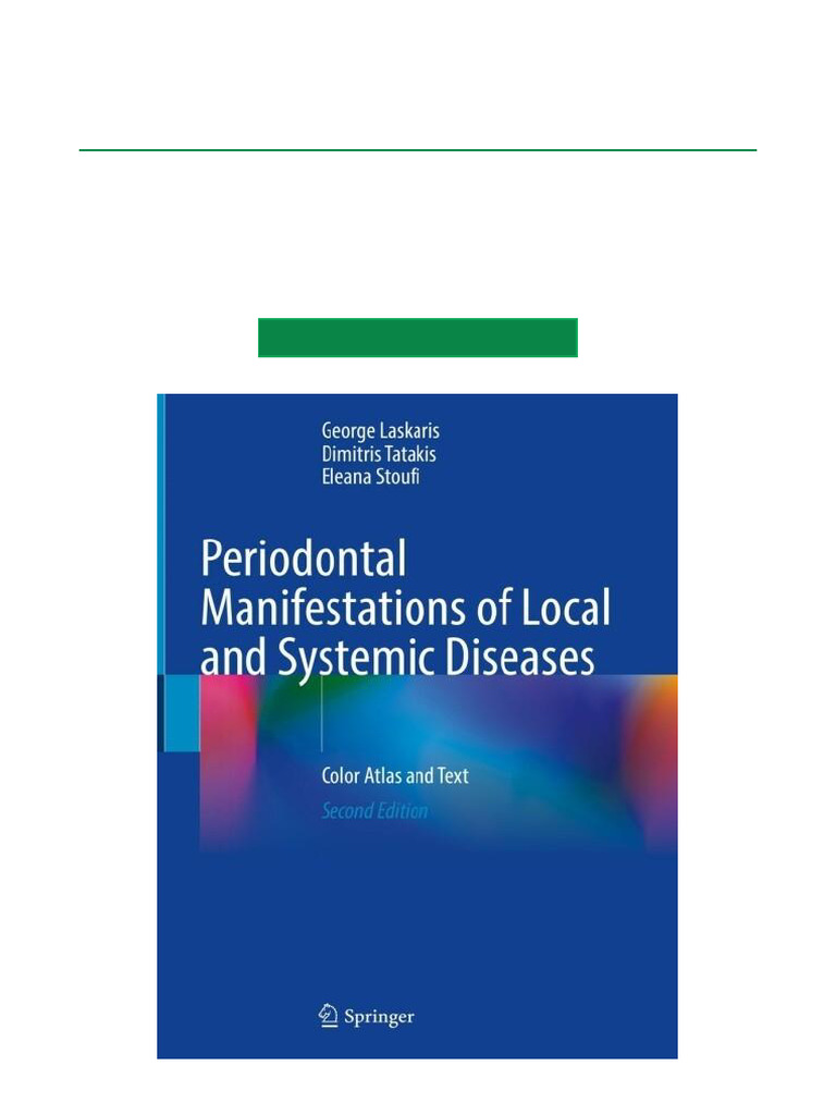 Periodontal Manifestations of Local and Systemic Diseases Color Atlas ...