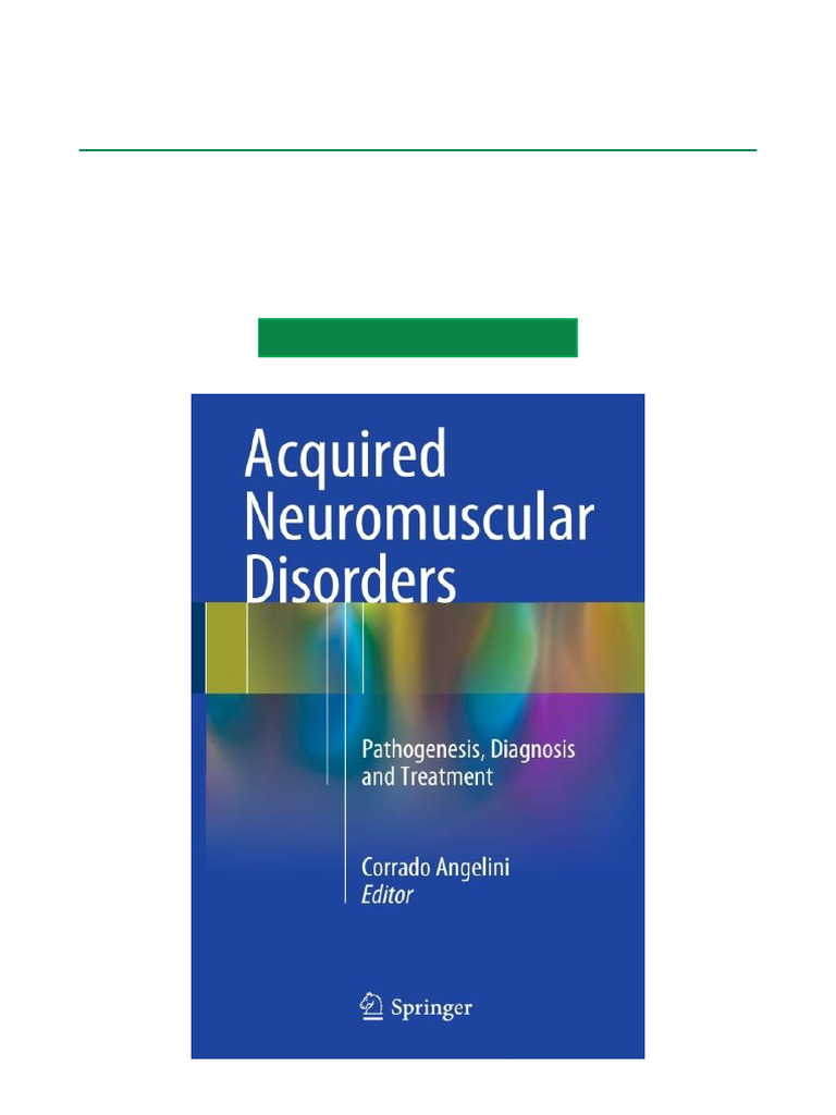 Acquired Neuromuscular Disorders Guide | PDF | Neuromuscular Junction ...