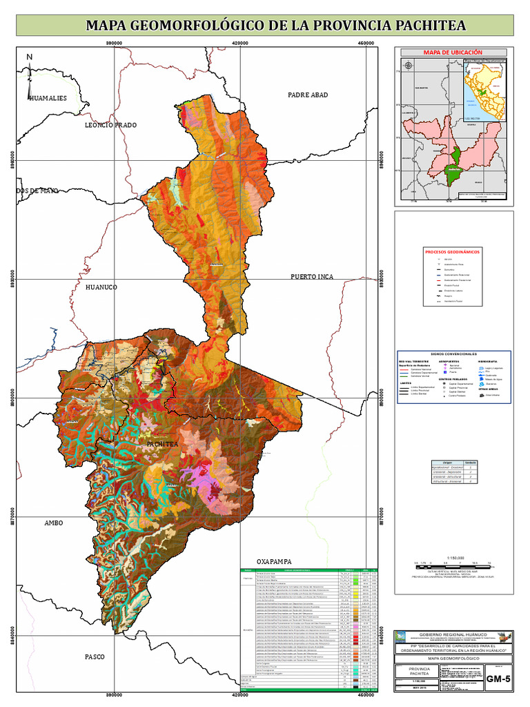 Mapa Geomorfológico de Pachitea | PDF | Geomorfología | Ciencias de la ...