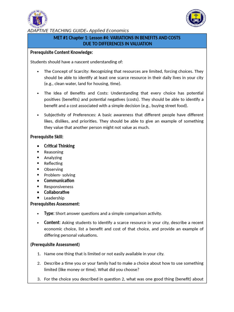 ATG-App Econ-Chapter1 - L4 | PDF | Value (Economics) | Valuation (Finance)