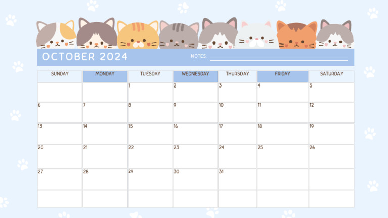 Pink and White Cute Playful January 2024 Calendar 3 | PDF