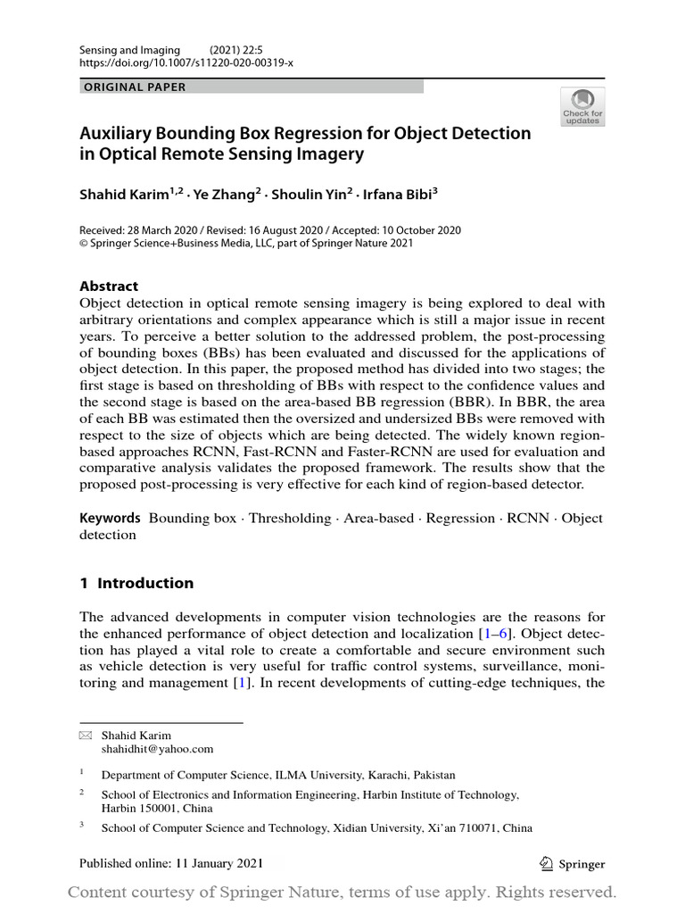 Auxiliary_Bounding_Box_Regression_for_Object_Detec | PDF | Accuracy And Precision | Computer Vision