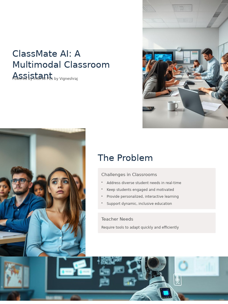 ClassMate AI a Multimodal Classroom Assistant | PDF | Artificial ...