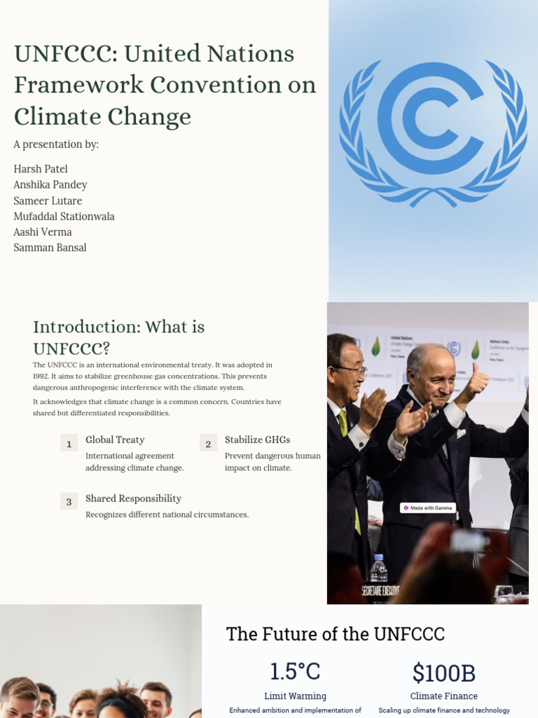 UNFCCC Overview and Future Goals | PDF | United Nations Framework ...