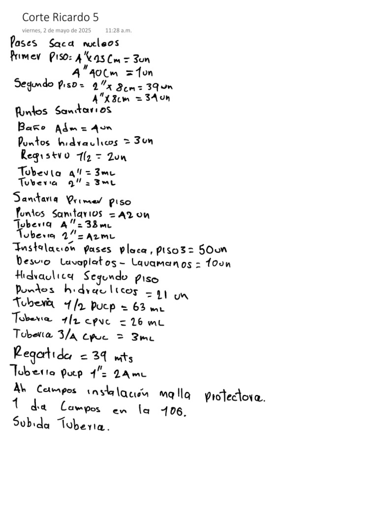 Corte Ricardo 5 | PDF