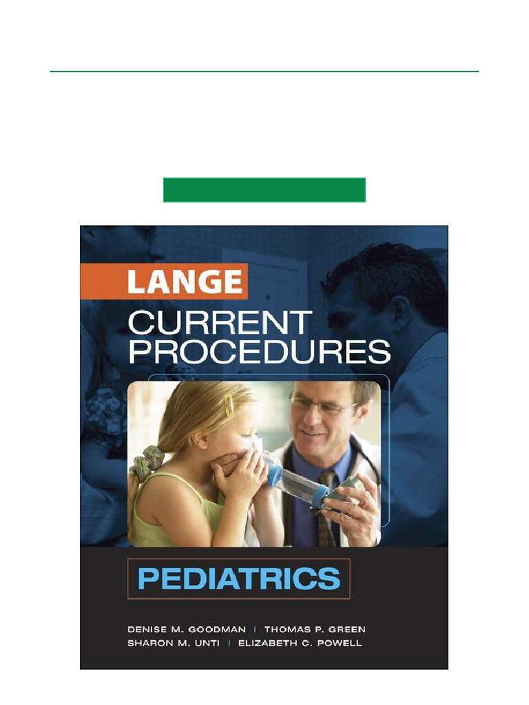 Current Pediatric Procedures Guide | PDF | Medicine | Medical Specialties