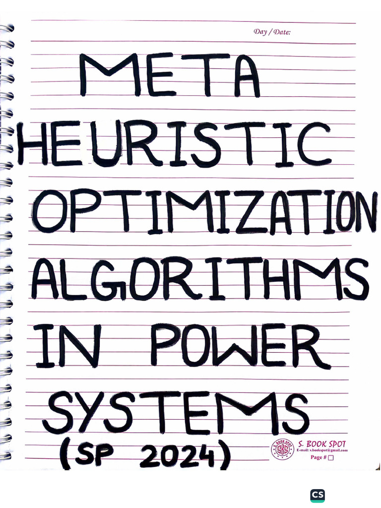 Meta-Heuristic Optimization Algorithms in Power Systems | PDF
