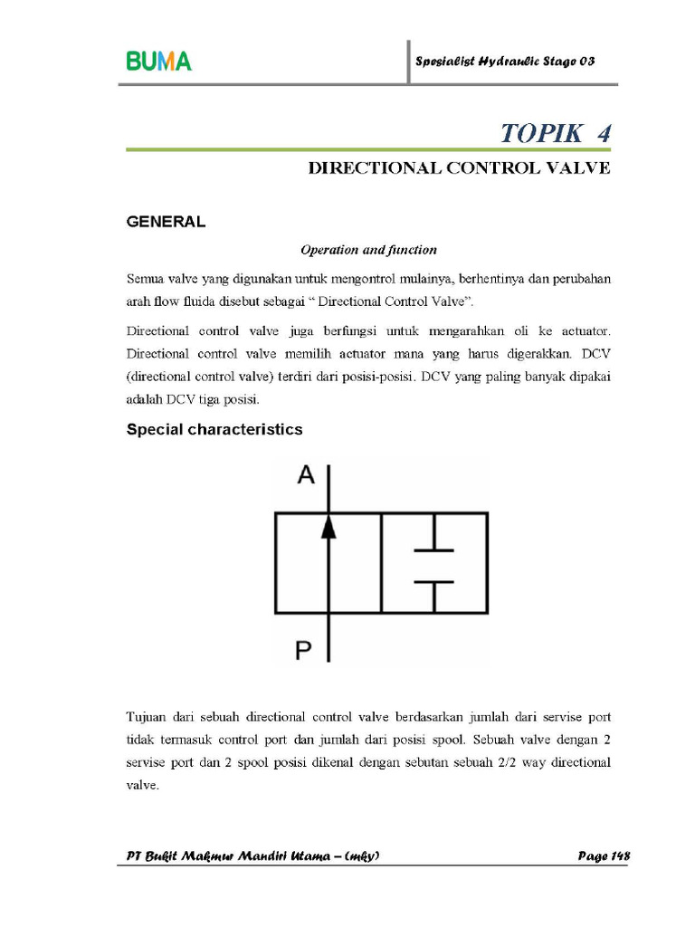 Topik 4. Directional Control Valve | PDF