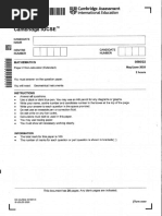 IGCSE Maths Formula Sheet 2026 | PDF