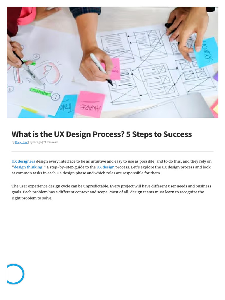 What is the UX Design Process? 5 Steps to Success | IxDF | PDF