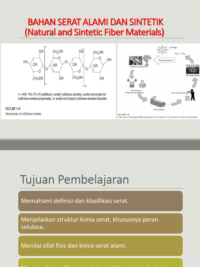 Klasifikasi Serat Alami dan Sintetis | PDF
